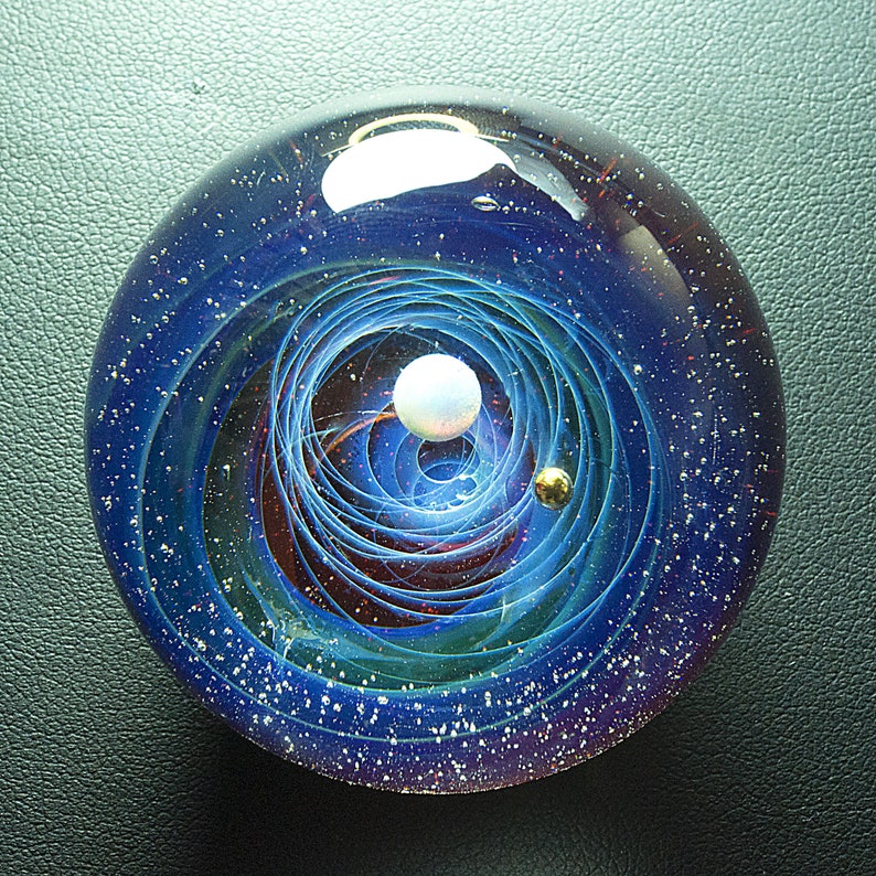 Unique Gift Night Sky Galaxy Marble Universe Pellet Ball Space Blown ...