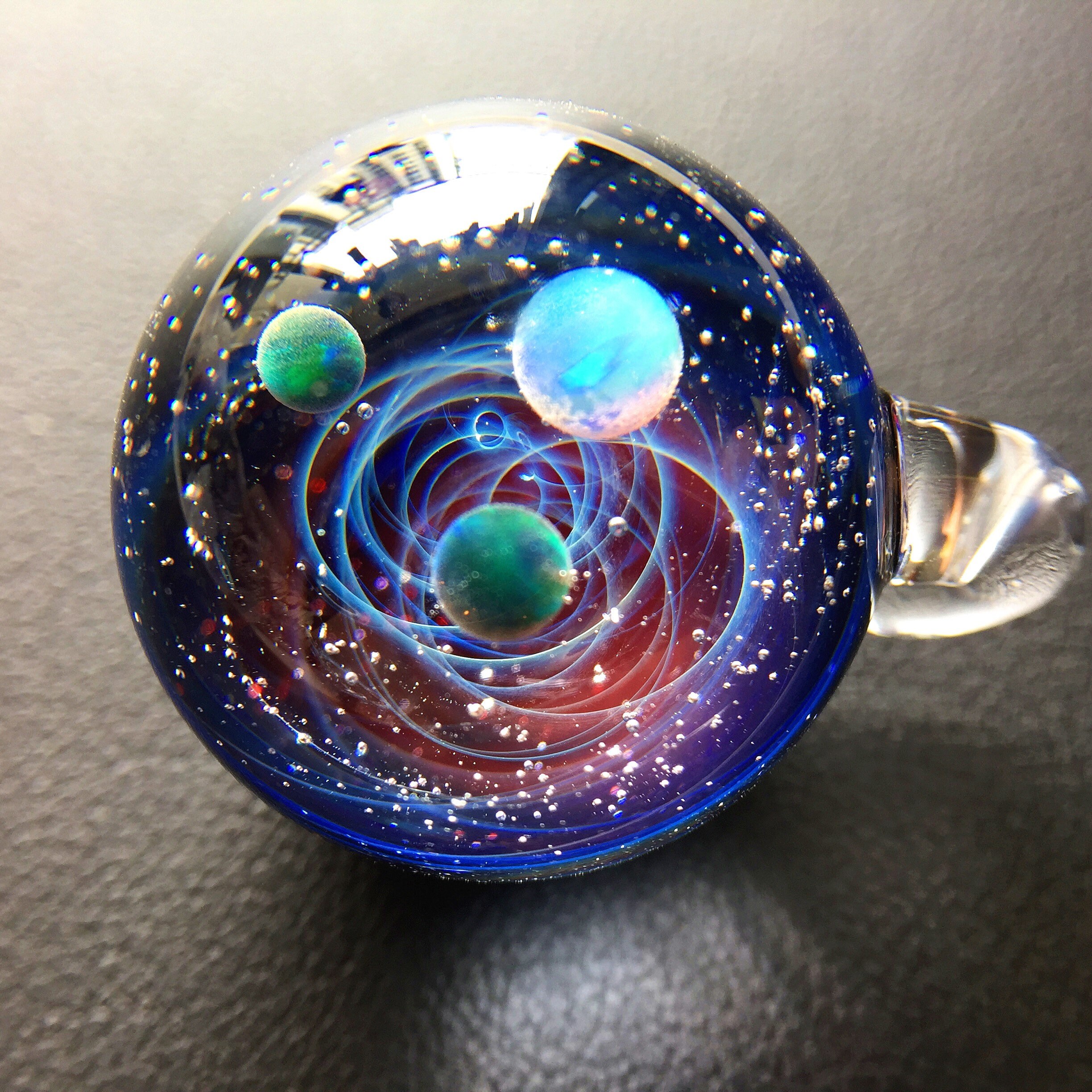 Handmade Glass Universe Pendant 24mmunique Birthday Gift - Etsy