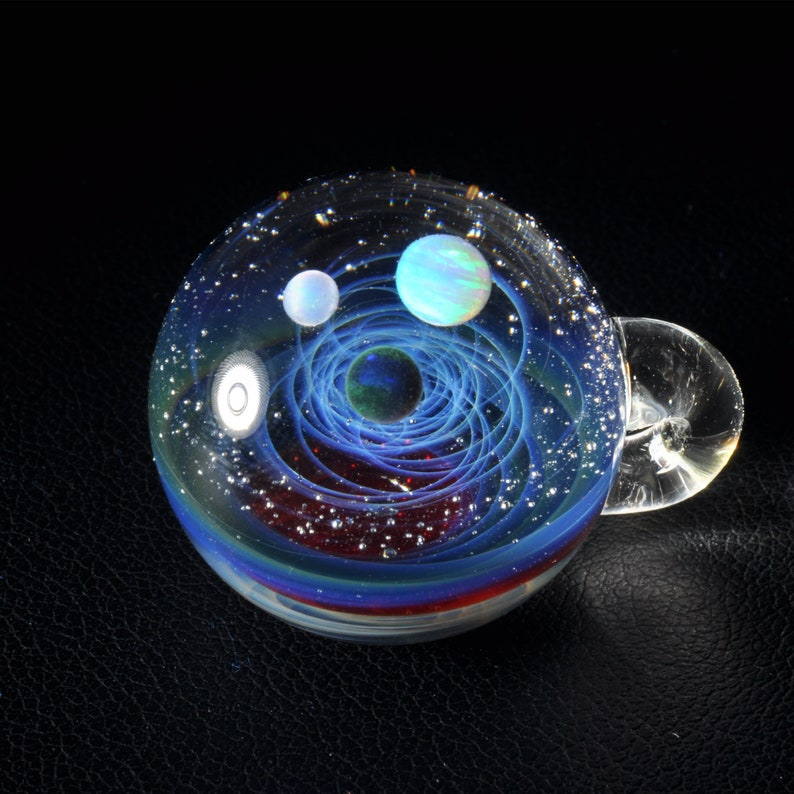 Handmade Glass Universe Pendant 23mmunique Birthday Gift | Etsy