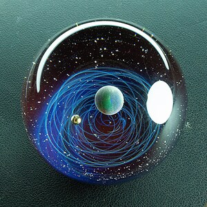 Unique Gift Night Sky Galaxy Marble Universe Pellet Ball Space Blown ...