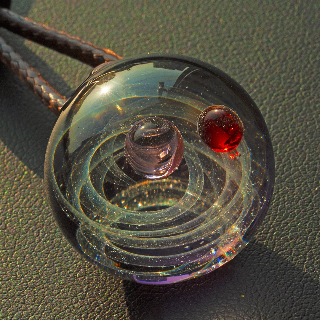 Glass Pendant Galaxy Space Gift Space Glass Galaxy Pendant Glass ...