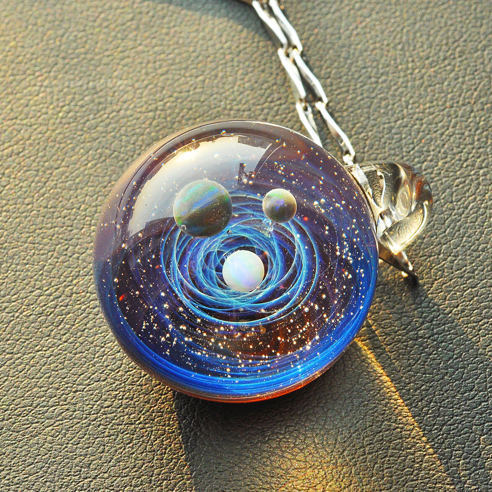 Unique Birthday Gifthandmade Glass Universe Pendant 24mm - Etsy