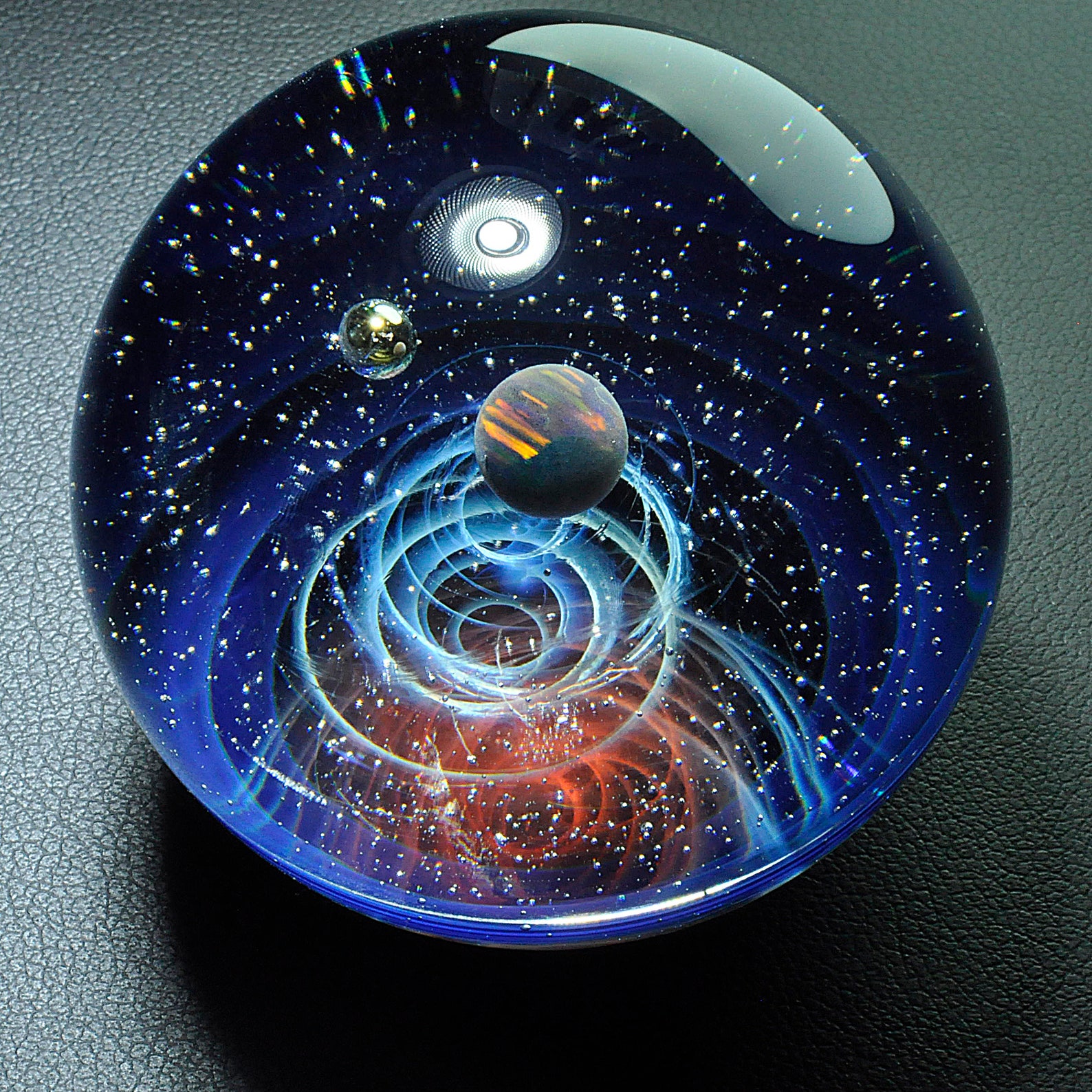 Unique Gift Night Sky Galaxy Marble Universe Pellet Ball Space Blown ...
