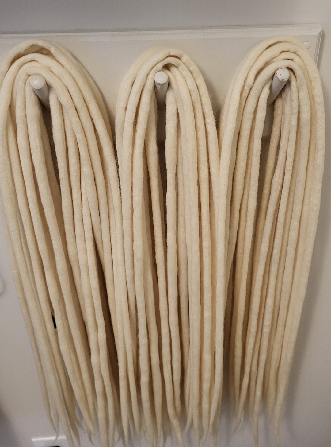 WOOLLOCS Wool Dreadlocks pale Blonde Double Ended 70-80 Cm Long - Etsy