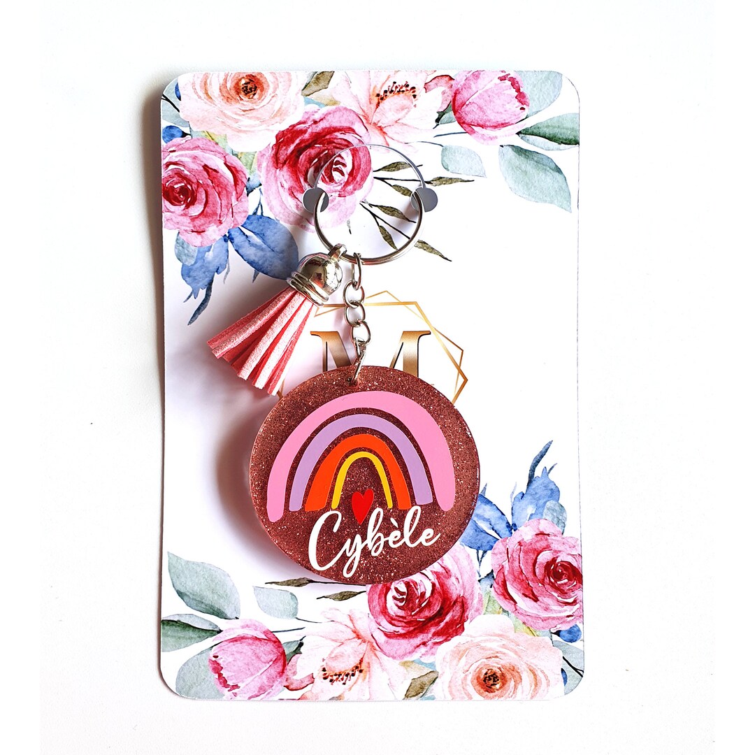 Rainbow Child Girl Key Ring to Personalize With the First Name Birthday ...