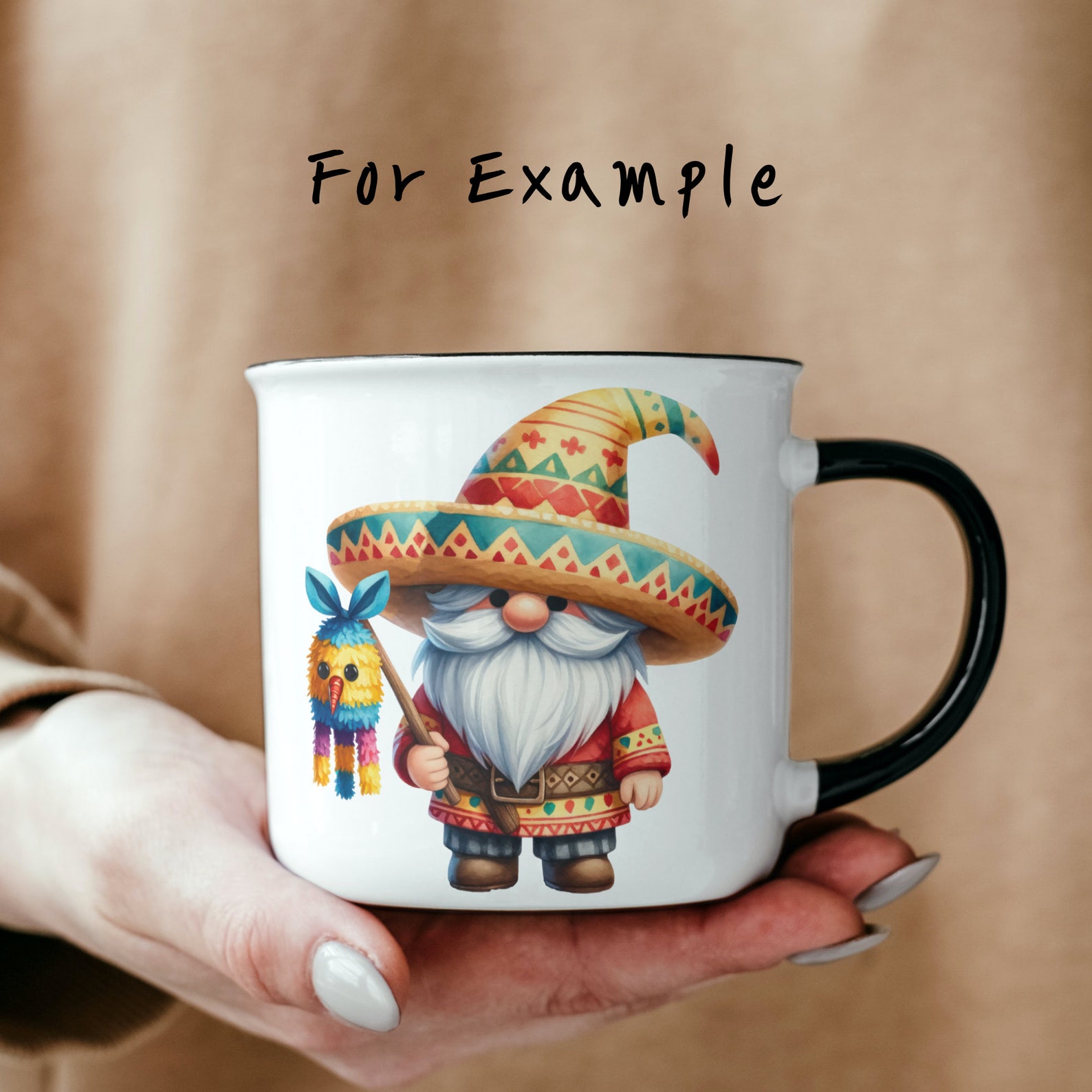 Cinco De Mayo Gnome Clipart, Watercolor Gnome Clipart, Happy Cinco De ...