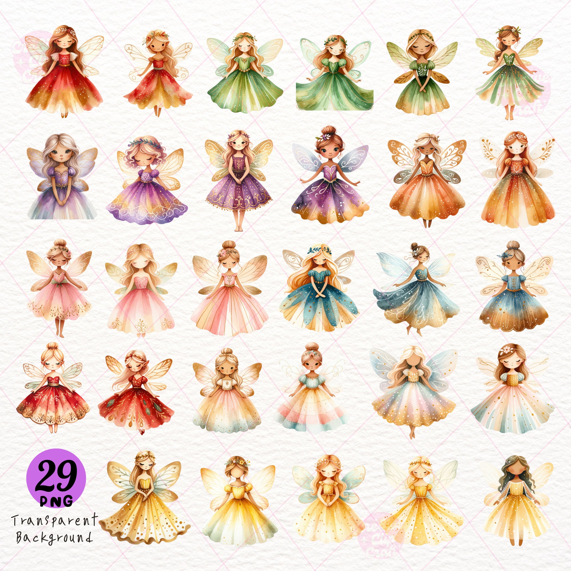 Fairytale Princess, Magical Princess Clipart, Pretty Princess PNG, Cute ...
