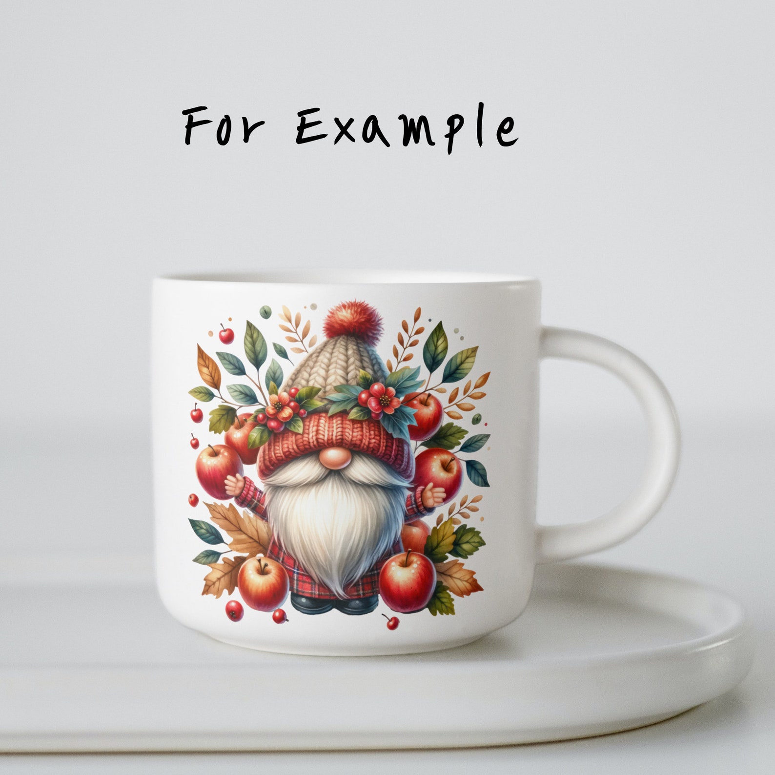 Gnome Apple Watercolor Clipart, Apple Gnome, Spring Gnome Clipart ...
