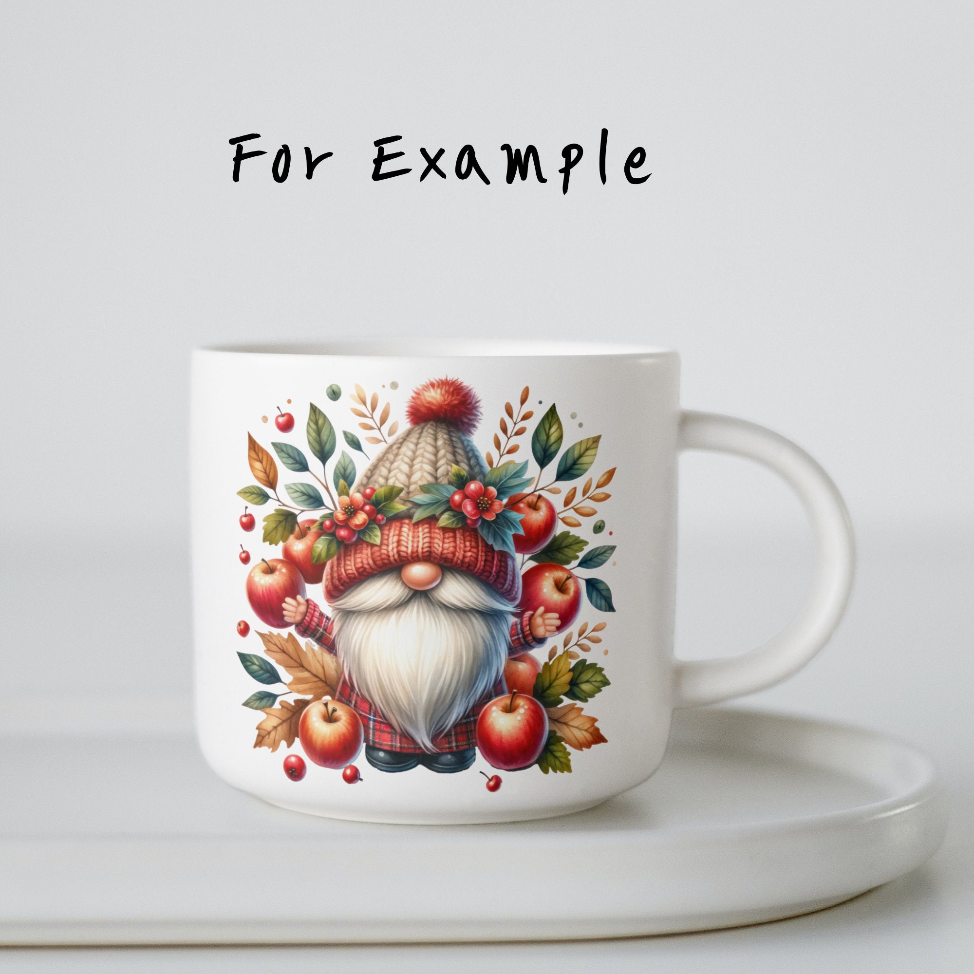 Gnome Apple Watercolor Clipart, Apple Gnome, Spring Gnome Clipart ...
