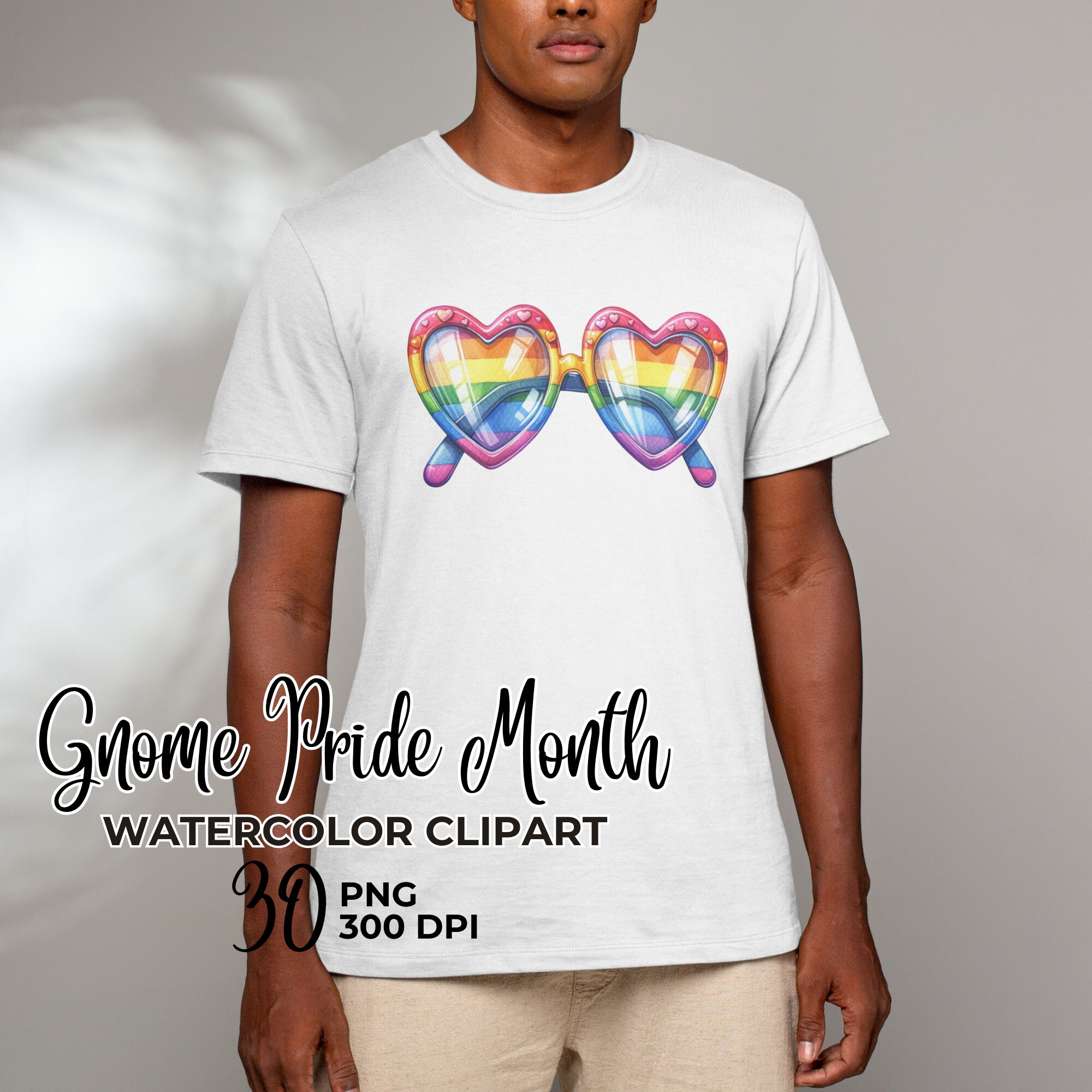 Pride Month Gnome Watercolor Clipart, LGBT Gnome PNG, Gnome Clipart ...