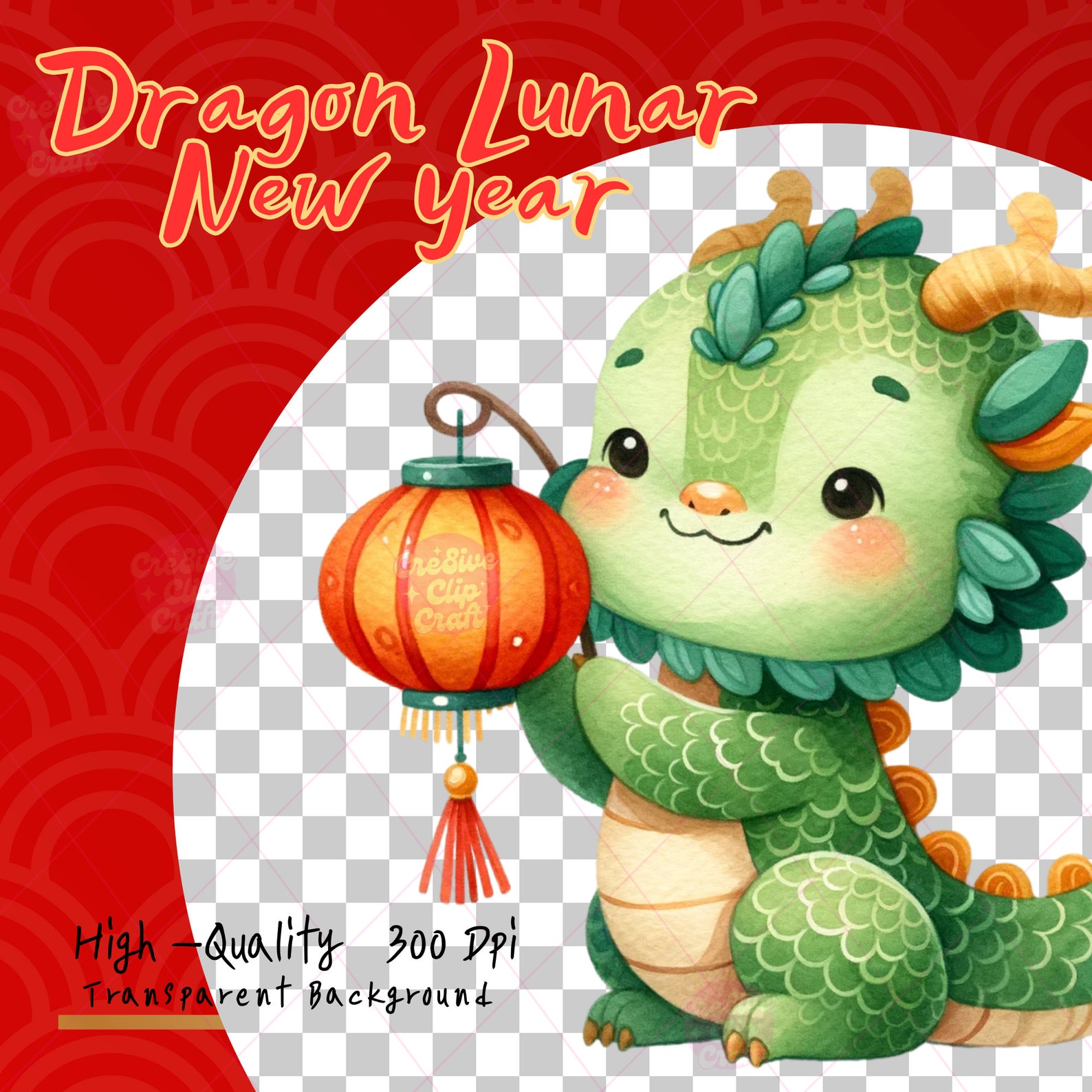 Dragon Lunar New Year Watercolor, Dragon Clipart, Chinese New Year ...