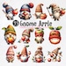 Gnome Apple Watercolor Clipart, Apple Gnome, Spring Gnome Clipart ...