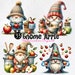 Gnome Apple Watercolor Clipart, Apple Gnome, Spring Gnome Clipart ...