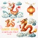 Chinese New Year Clipart Chinese Dragon Watercolor Dragon PNG Lunar New ...