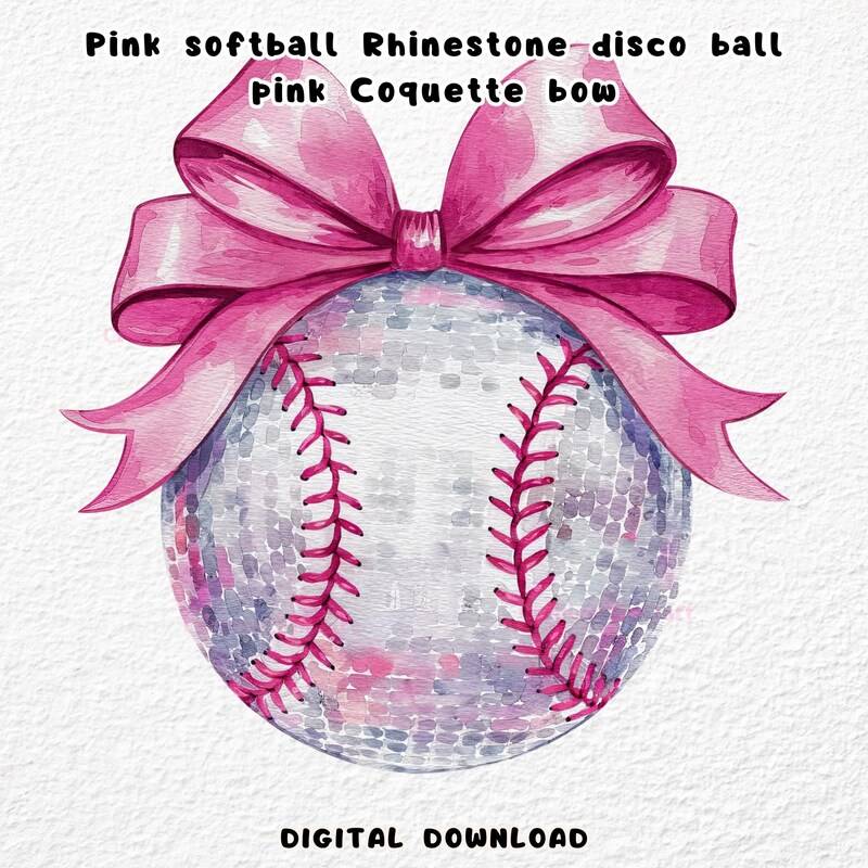 Softball Rhinestone - Etsy