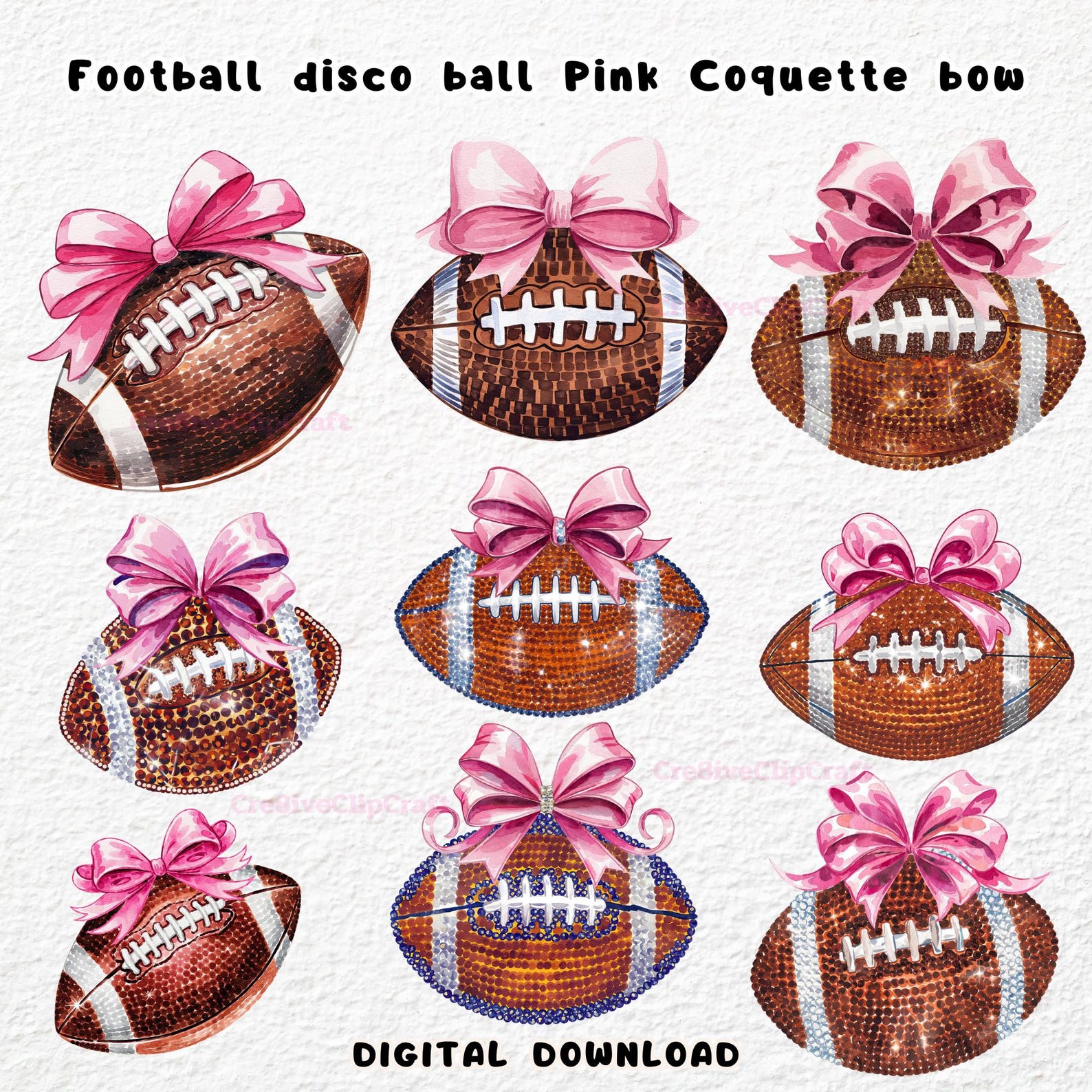 Game Day Football Disco Ball, Football Team PNG, Game Day, Pink ...