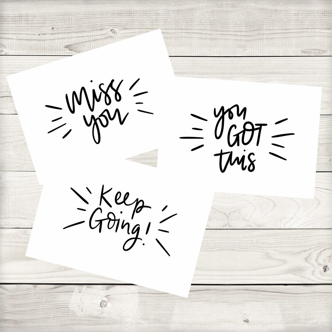 Pack of 3 A6 Motivational Postcards Quote Print Cards Colour, Gifts ...