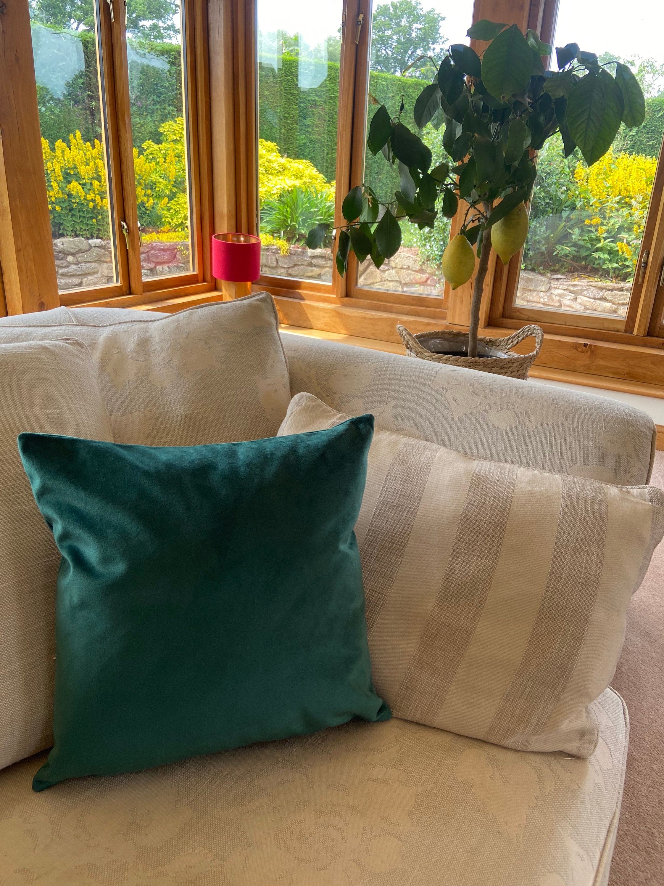 Emerald Green Plush Velvet Cushions in Square and Oblong - Etsy