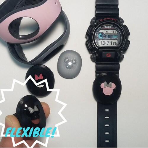 FLEXIBLE Magicband Plus Puck Holder for Smart Watch Band Ear - Etsy