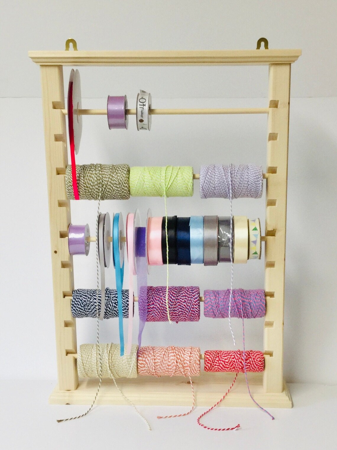 Ribbon Holder Wall Mountable Ribbon Rack Craft Storage - Etsy
