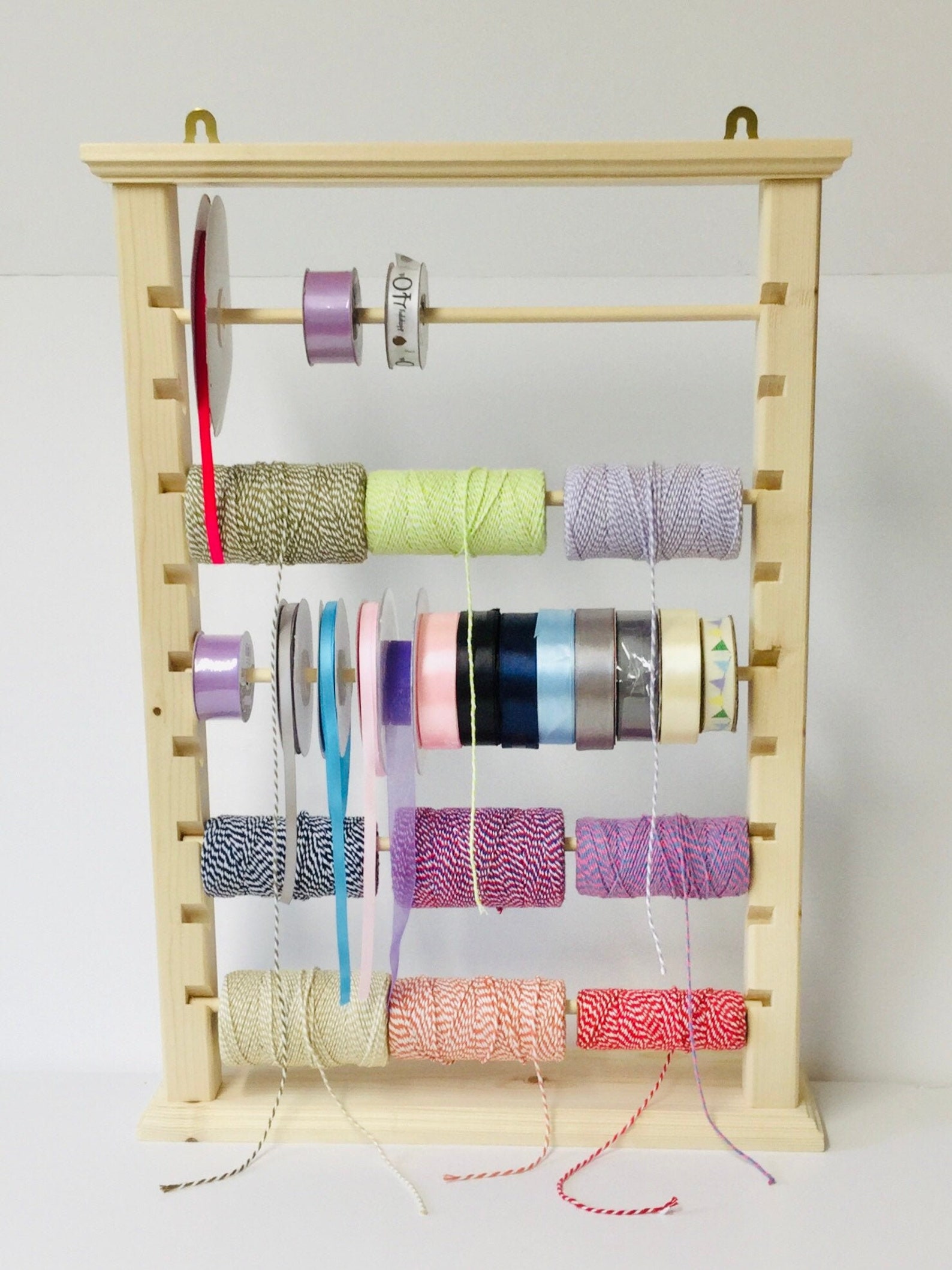 Ribbon Holder Wall Mountable Ribbon Rack Craft Storage - Etsy