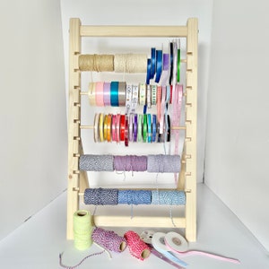 Folding Ribbon Holder, Ribbon Organiser, Ribbon Storage Rack, Floristry ...