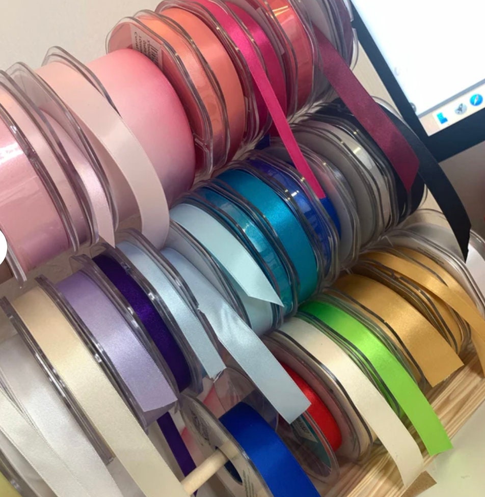 Ribbon Holder FREE STANDING Ribbon Rack Ribbon Organiser - Etsy UK