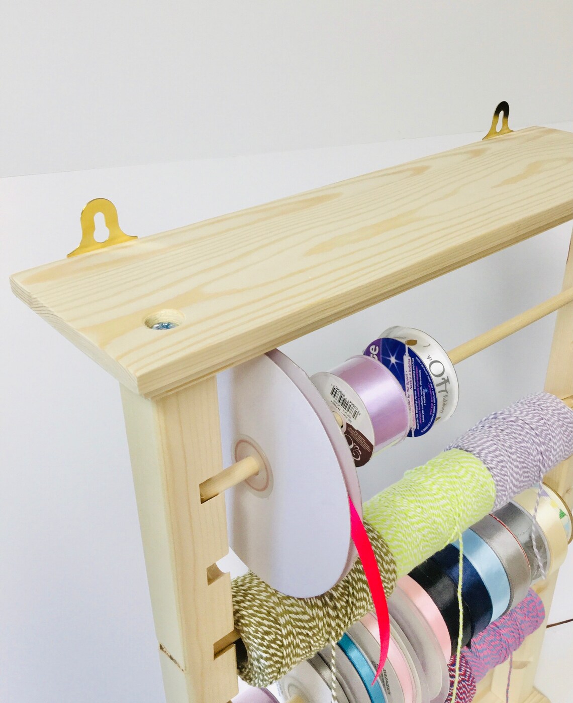 Ribbon Holder Wall Mountable Ribbon Rack Craft Storage - Etsy