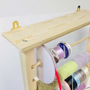 Ribbon Holder WALL Mountable Ribbon Rack Craft Storage - Etsy