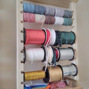 Ribbon Holder WALL Mountable Ribbon Rack Craft Storage - Etsy