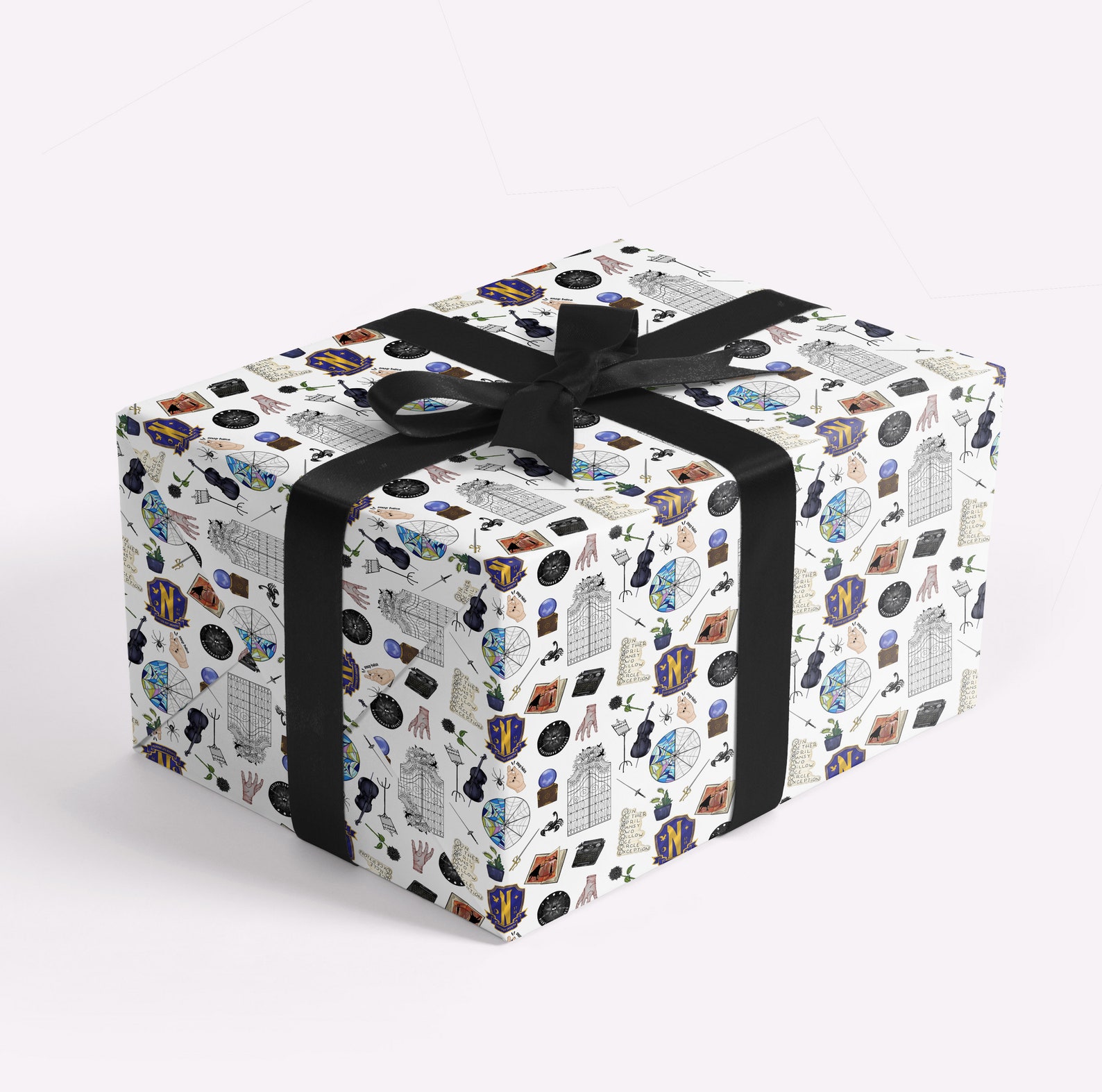 Wednesday Addams Wrapping Paper non Personalised Wednesday - Etsy UK