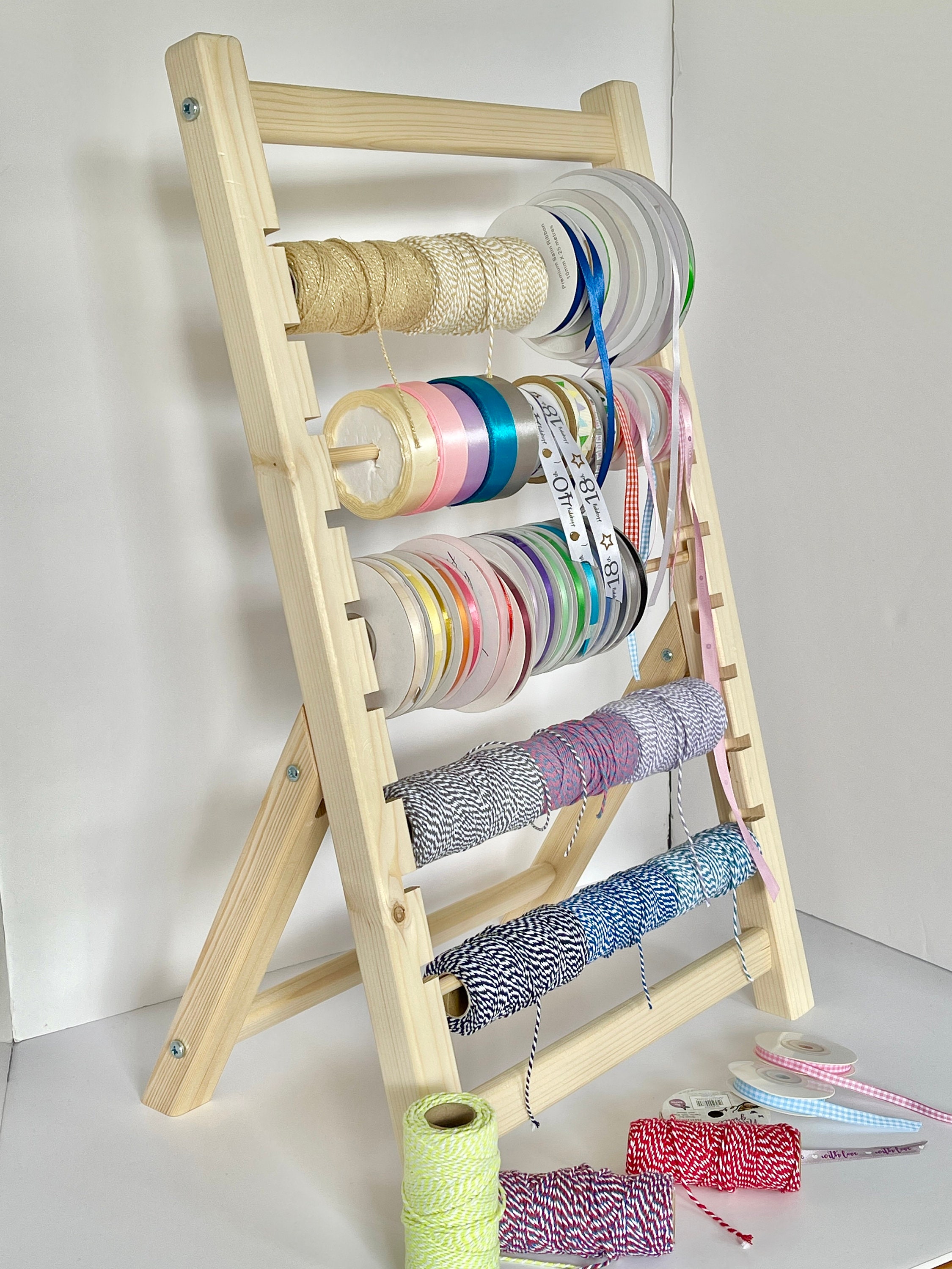 Folding Ribbon Holder Ribbon Organiser Ribbon Storage Rack - Etsy UK