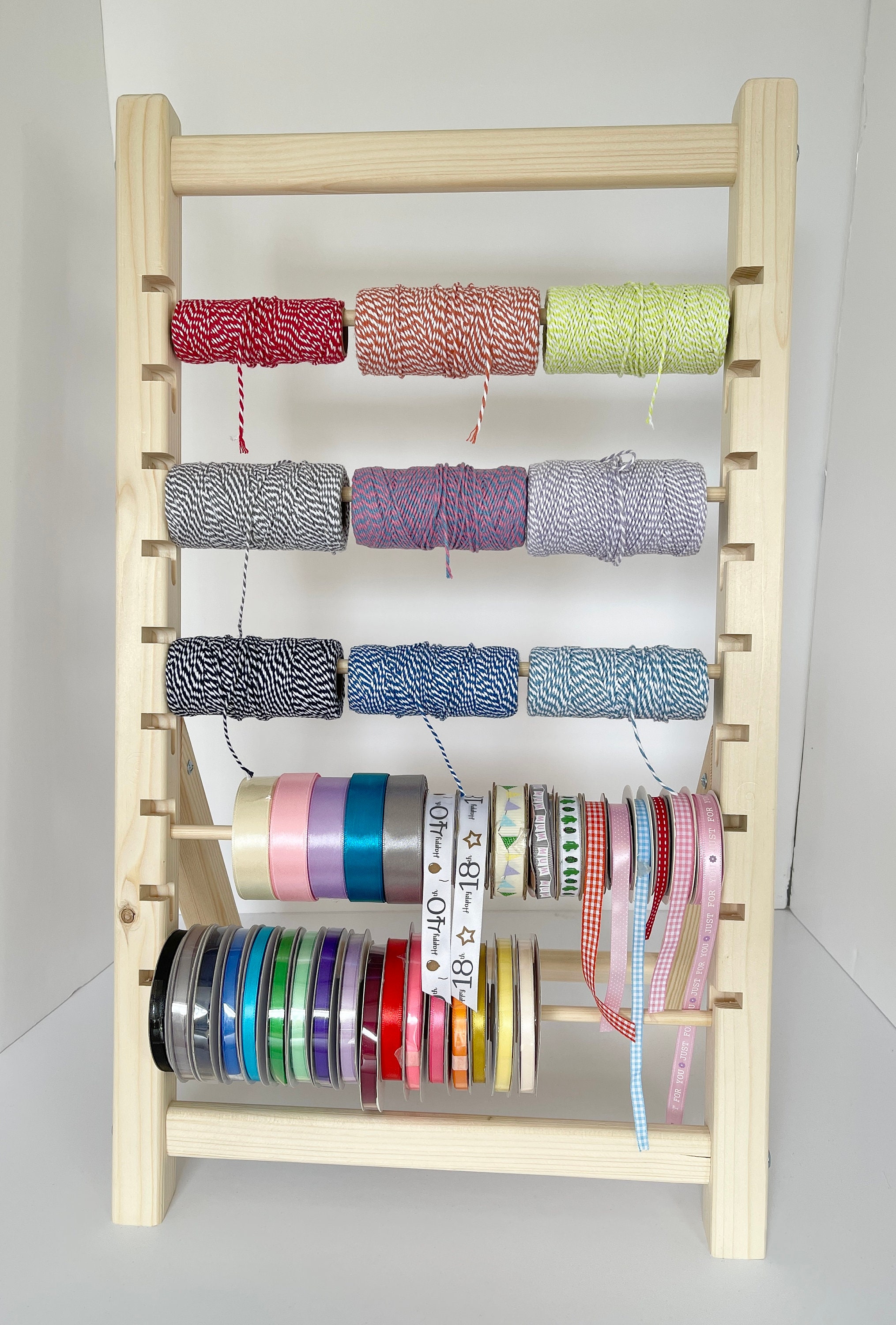 Folding Ribbon Holder Ribbon Organiser Ribbon Storage Rack - Etsy UK