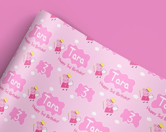 Duo Pack Personalised Wrapping Paper Personalised Paper - Etsy UK