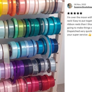 Ribbon Holder WALL Mountable Ribbon Rack Craft Storage - Etsy