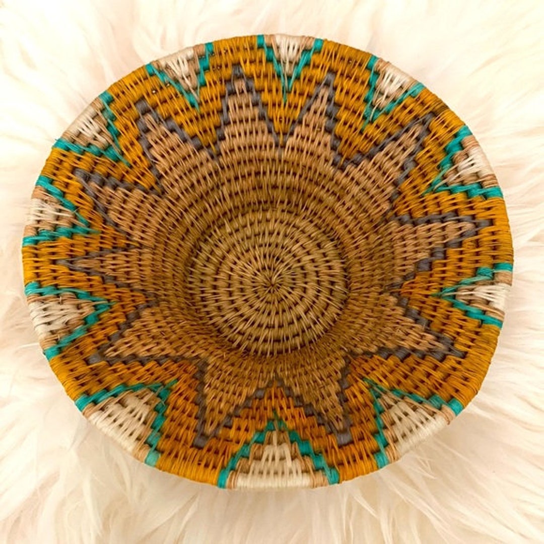 Handwoven Colorful Decorative African Sisal Basket - Etsy