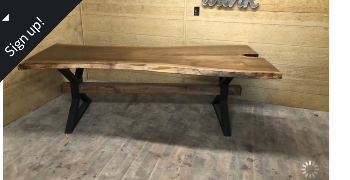 Custom Made Metal X Beam Table Farmhouse Table Dining Table Steel Metal ...