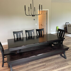 Custom Made Metal X Beam Table Farmhouse Table Dining Table Steel Metal ...