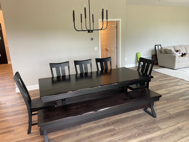 Custom Made Metal X Beam Table Farmhouse Table Dining Table Steel Metal ...