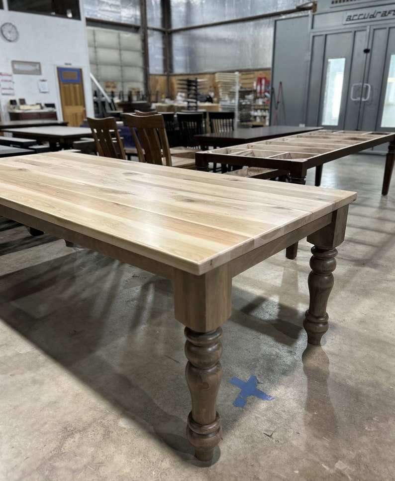 Victorian Spindle Leg Table - Dining Room Table - Farmhouse Table ...