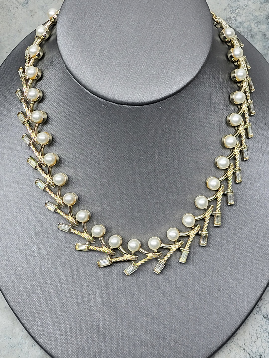 Vintage Kramer of New York Jewelry, Kramer Faux Pearl and Crystal ...