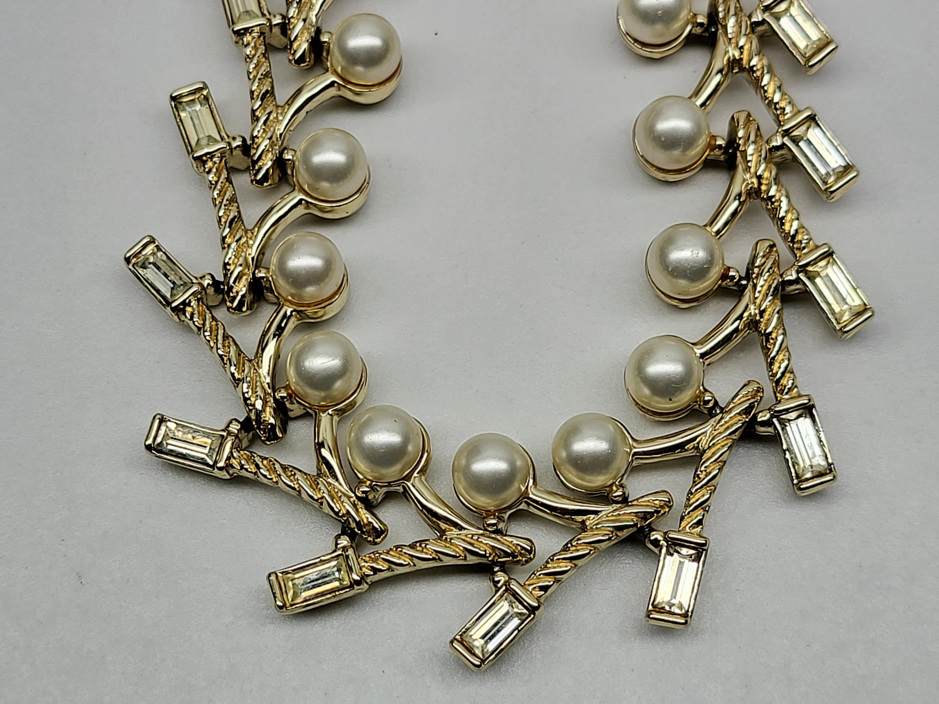 Vintage Kramer of New York Jewelry, Kramer Faux Pearl and Crystal ...