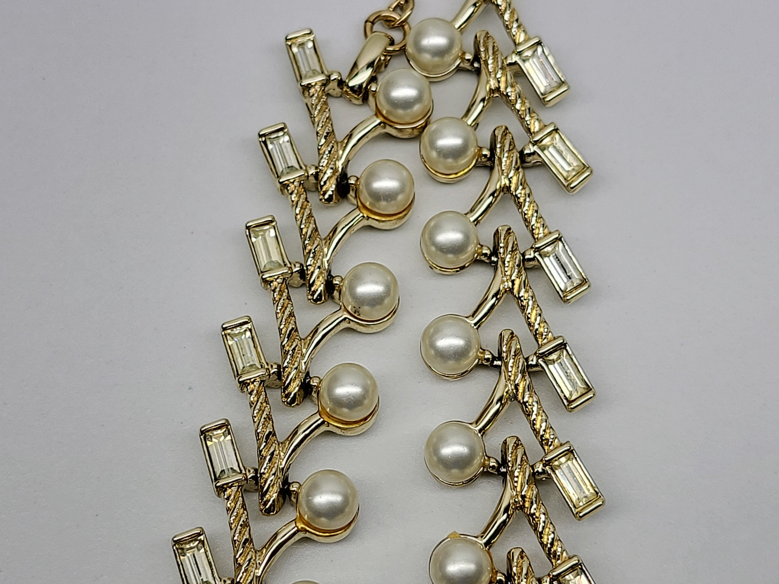 Vintage Kramer of New York Jewelry, Kramer Faux Pearl and Crystal ...