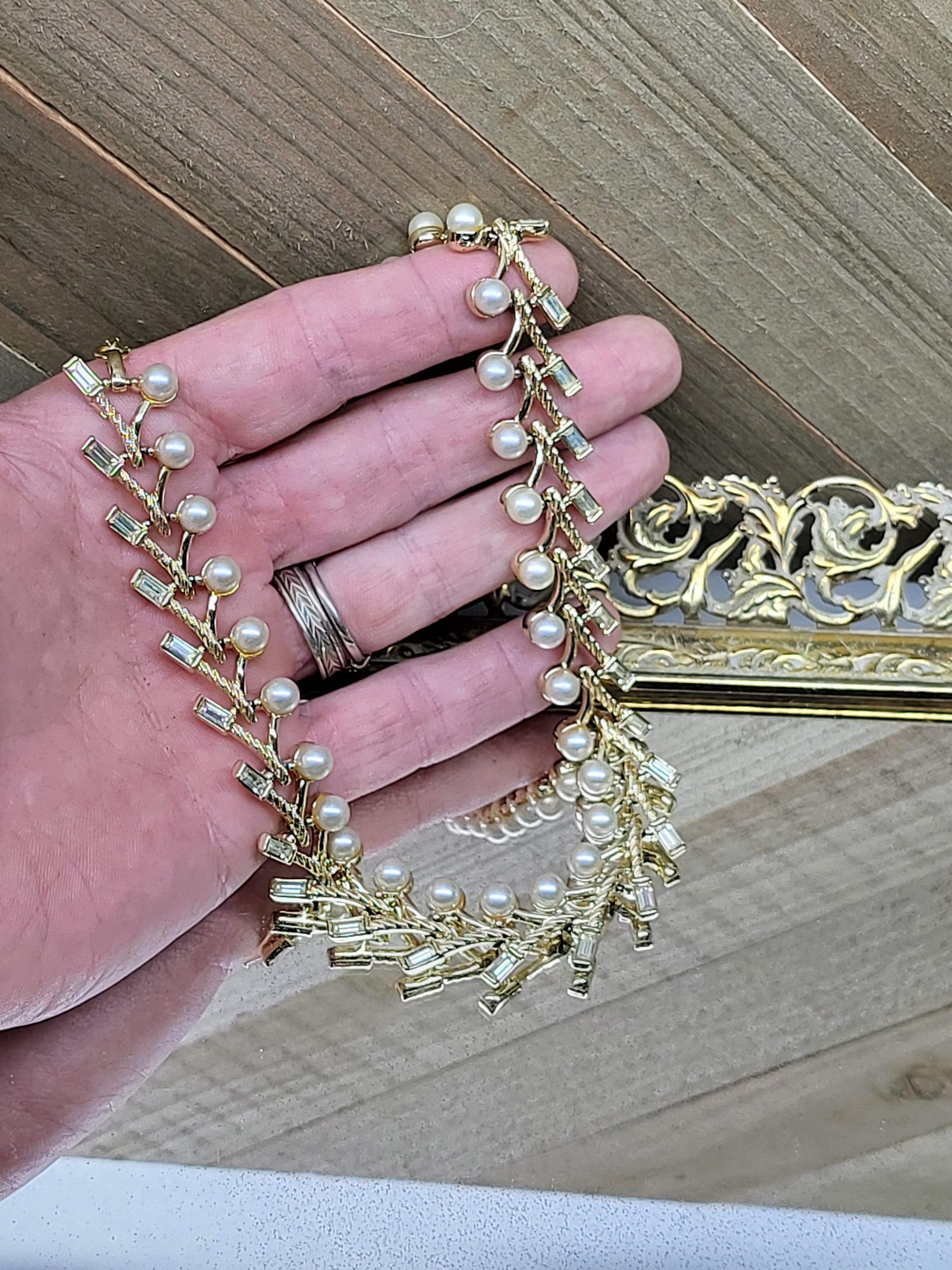 Vintage Kramer of New York Jewelry, Kramer Faux Pearl and Crystal ...