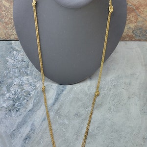Vintage AVON Necklace, Avon Gold Tone Double Rope Chain Necklace, Avon ...