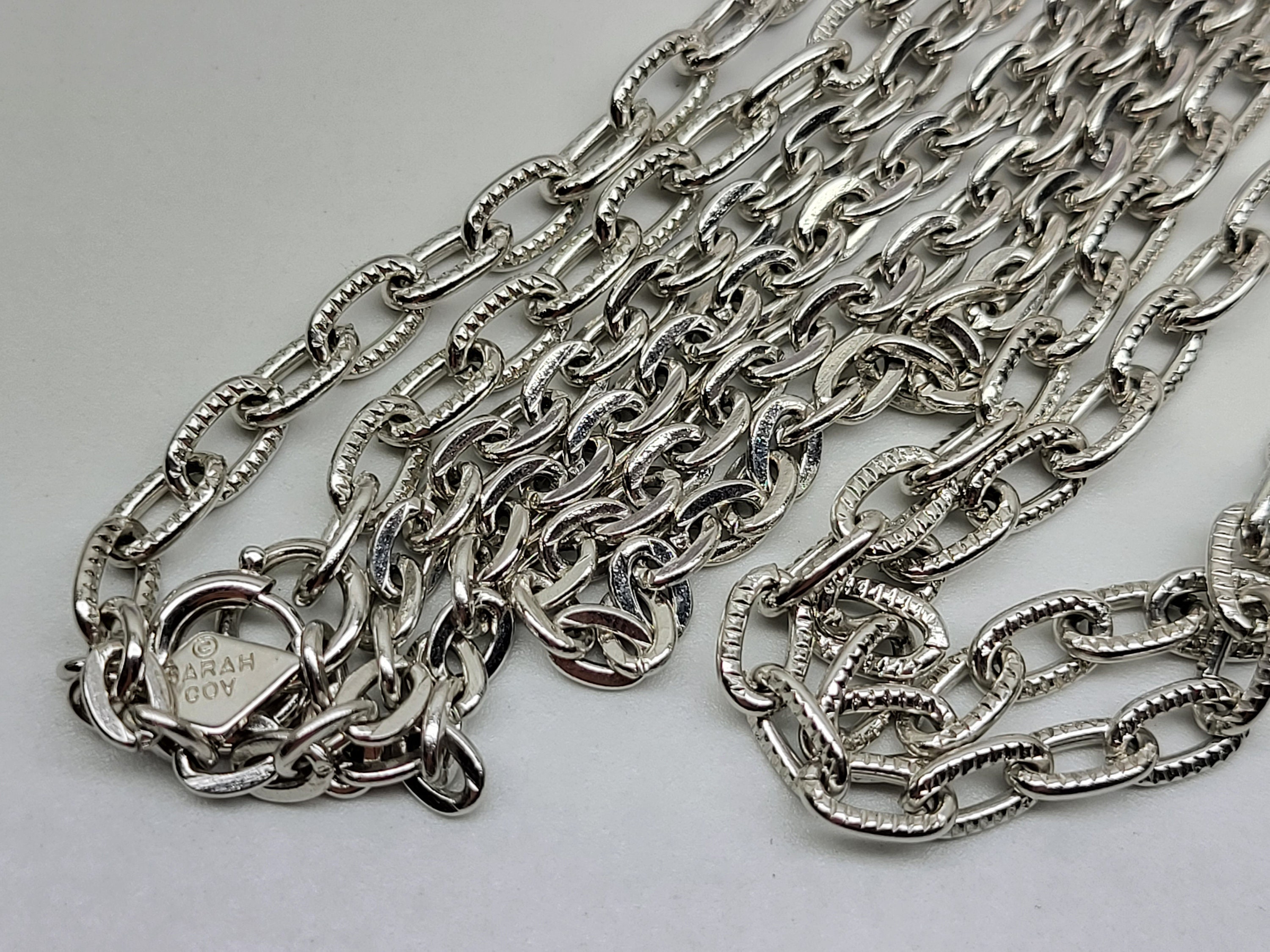 Vintage Sarah Coventry Necklace, Sarah Coventry Silver Tone Double ...