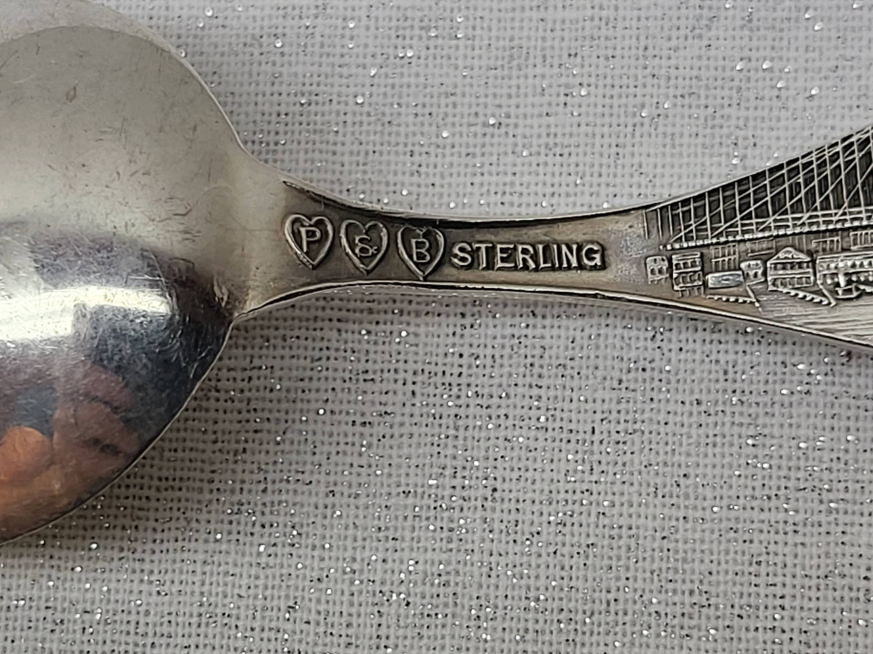 Antique Sterling Silver Collectors Spoon P&B Sterling Paye - Etsy