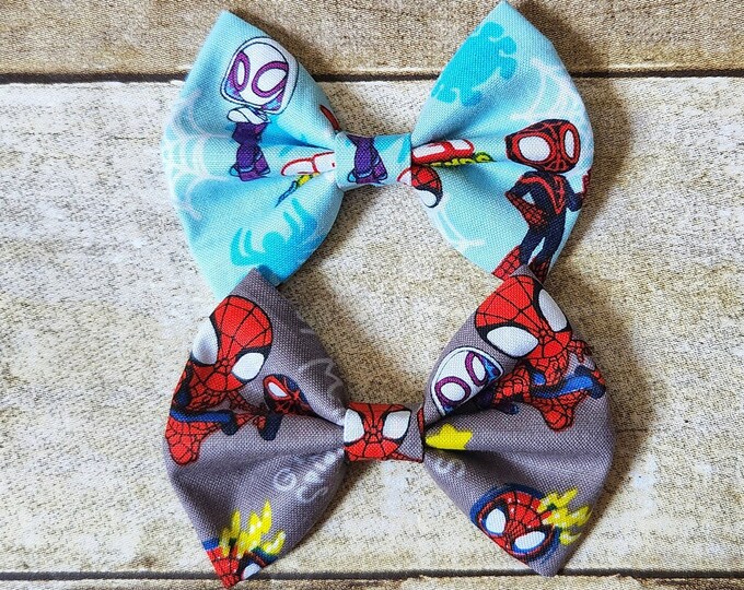 Spidey Hair Bow Spidey and His Amazing Friends Bow - Etsy