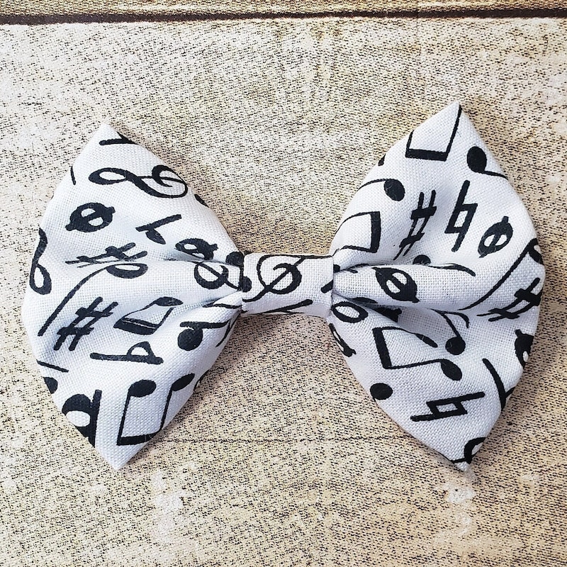 Music Hair Bow - Etsy