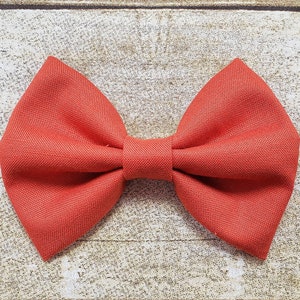 Orange Hair Bow | Orange Bow | Burnt Orange Hair Bow | Burnt Orange Bow ...